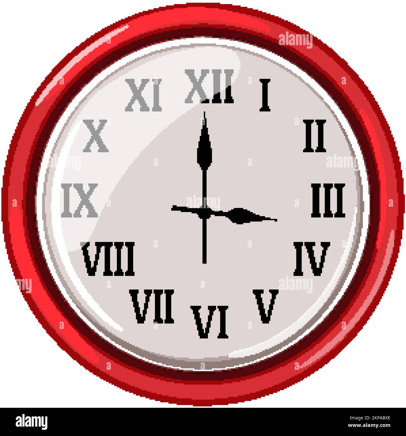 minute wall clock cartoon vector illustration Stock Vector Image & Art ...