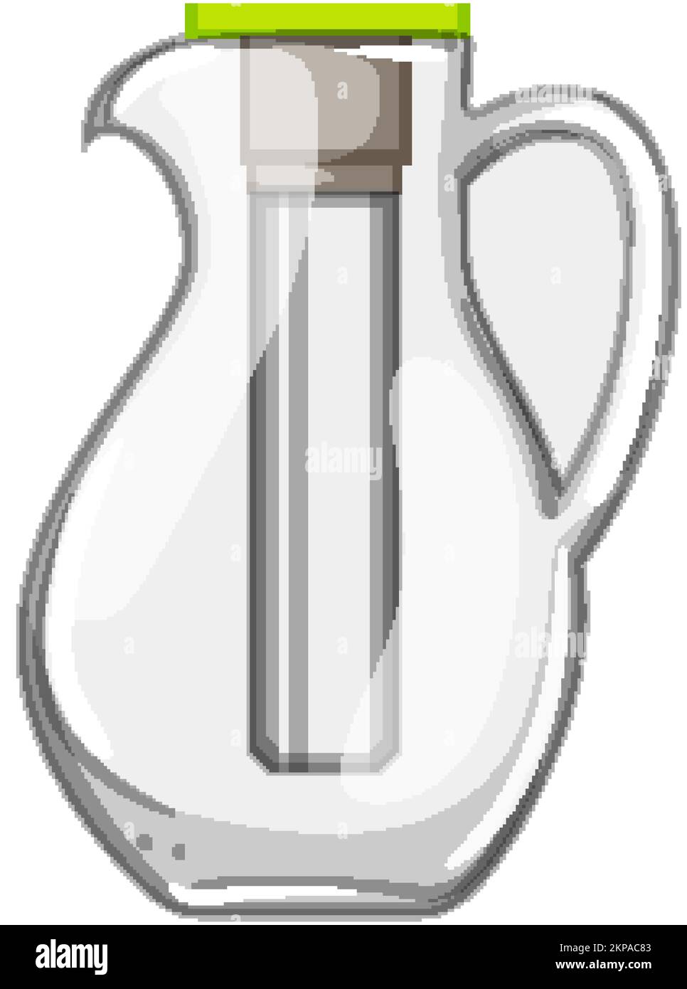 liquid water pitcher cartoon vector illustration Stock Vector Image ...