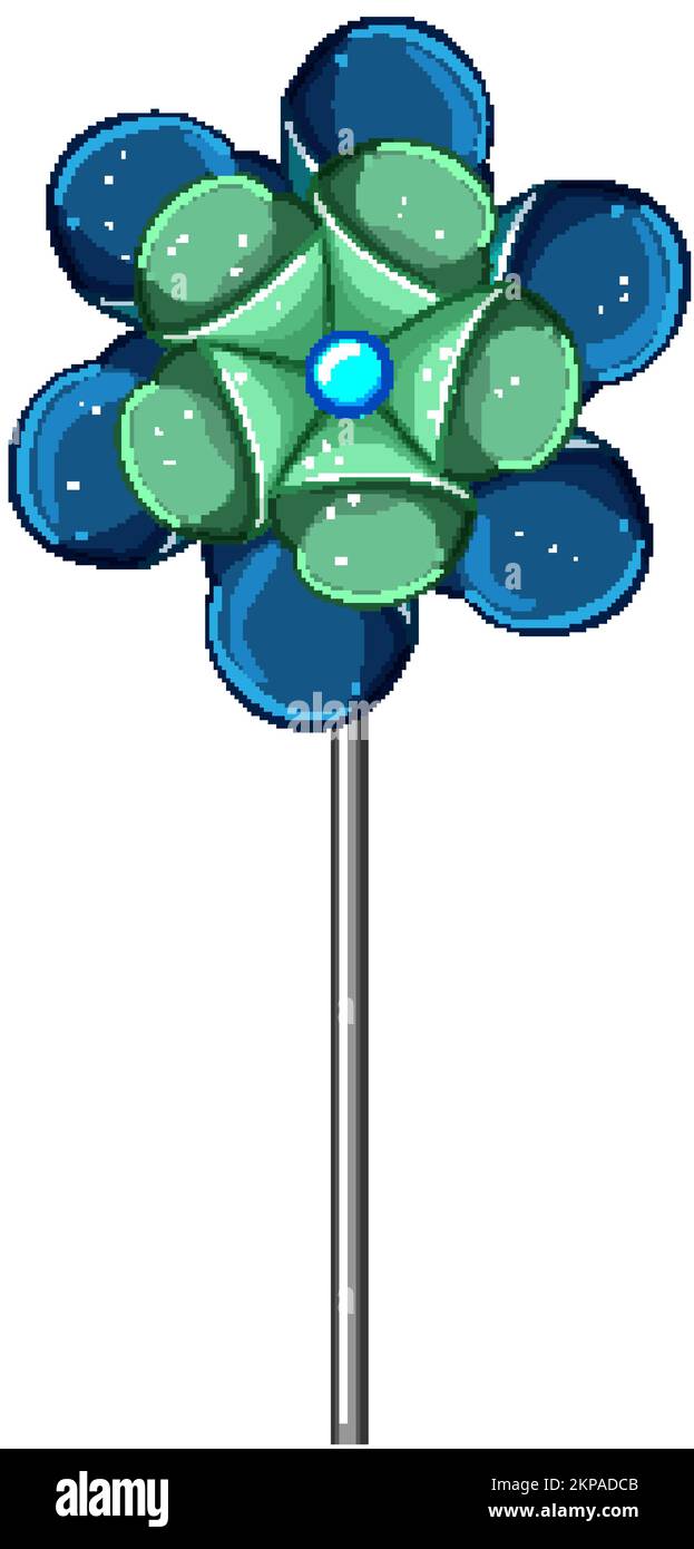 vane pinwheel toy cartoon vector illustration Stock Vector Image & Art ...