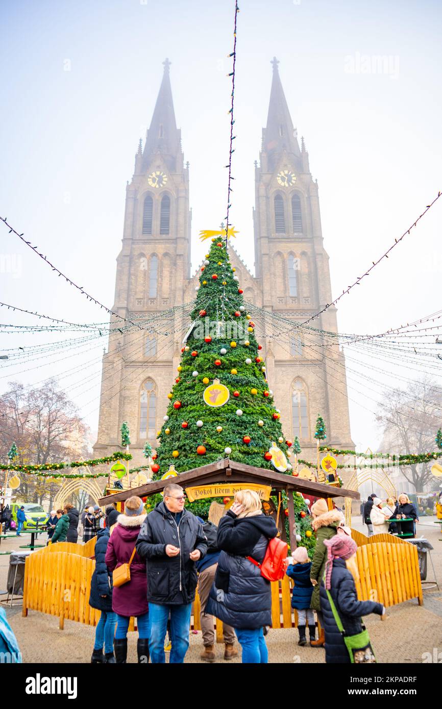 Prague, Czech Republic - November 28, 2022: Traditional Christmas ...