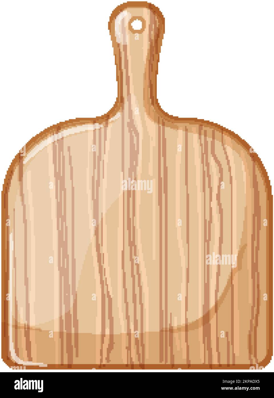 round wooden pizza board cartoon vector illustration Stock Vector Image ...