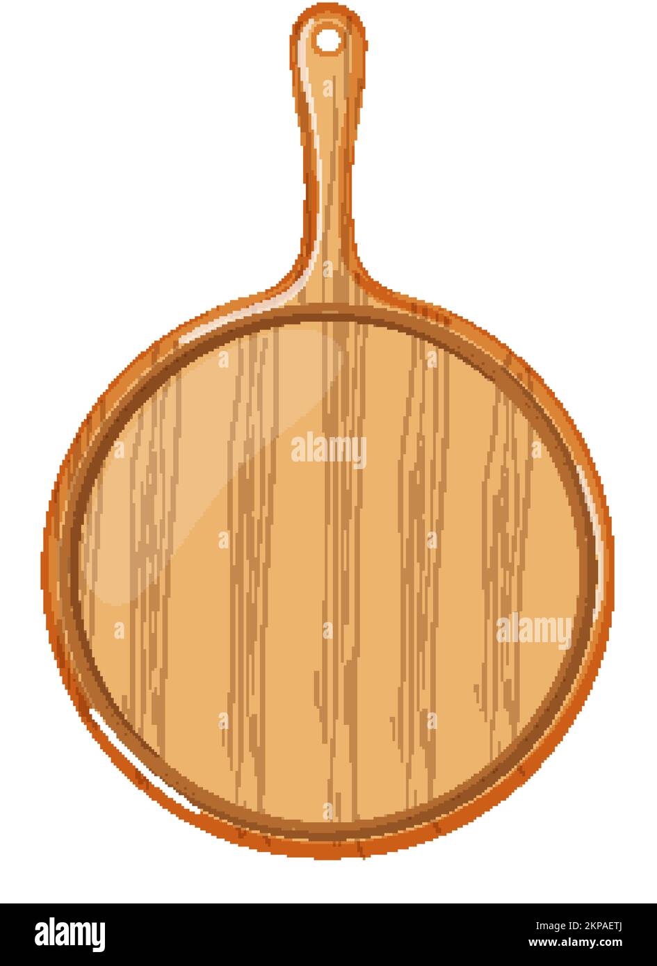 tray wooden pizza board cartoon vector illustration Stock Vector Image ...