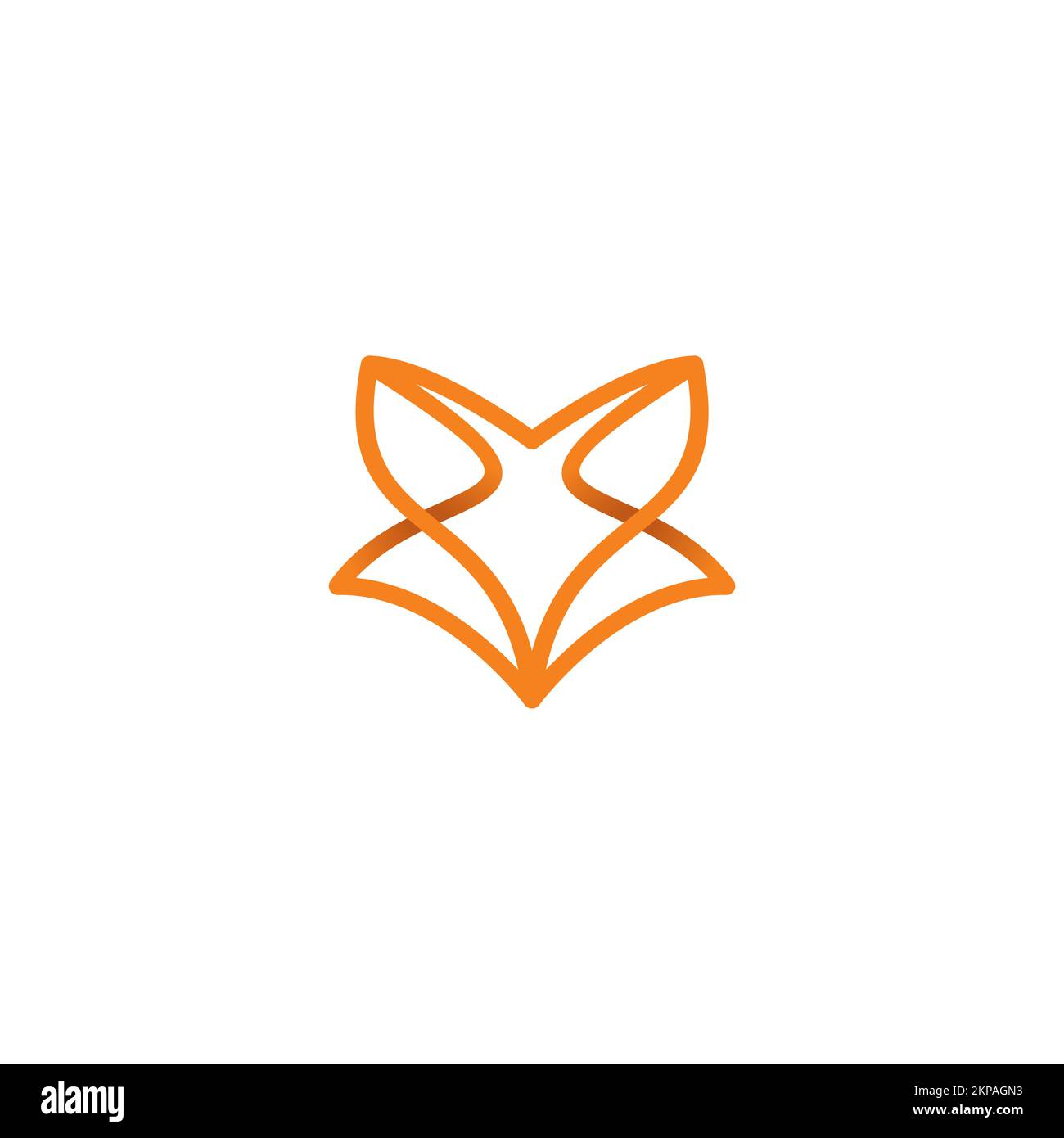 Fox Line Logo. Fox Simple Design. Animal Logo Design Stock Vector Image ...