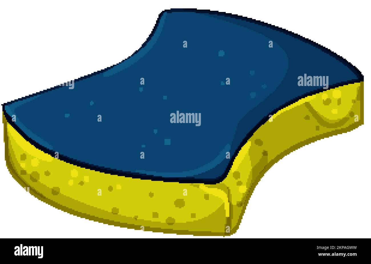 foam sponge kitchen cartoon vector illustration Stock Vector Image ...