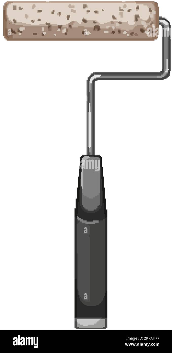 roller paint roller paint cartoon vector illustration Stock Vector ...