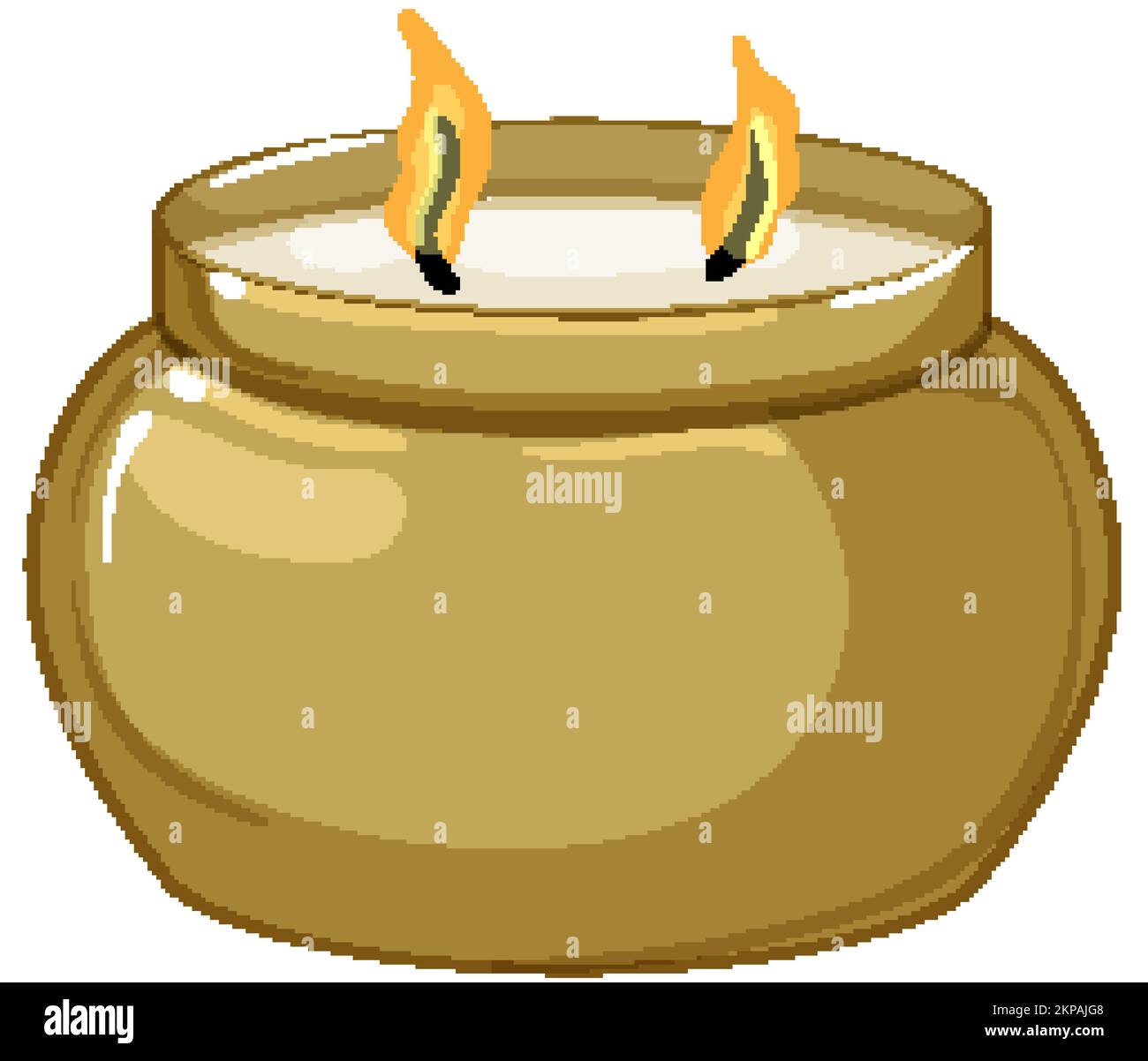 wax scented candle cartoon vector illustration Stock Vector Image & Art ...