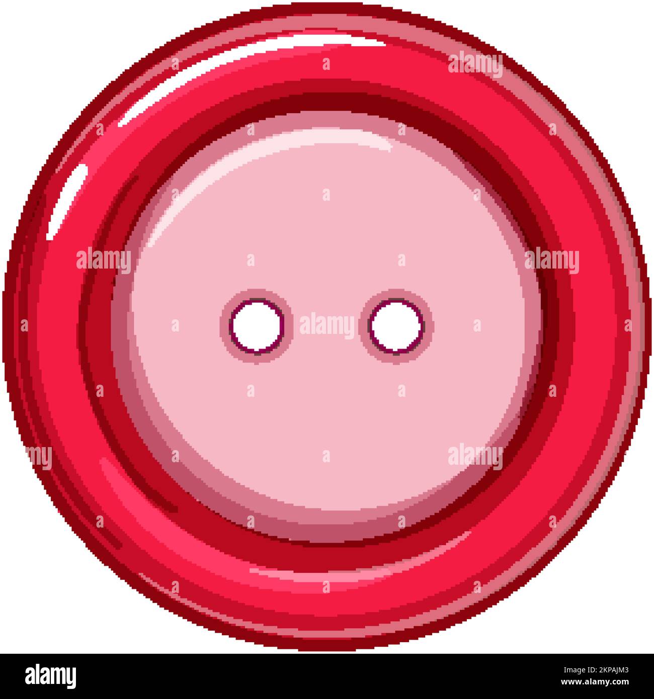 plastic sewing button cartoon vector illustration Stock Vector Image ...