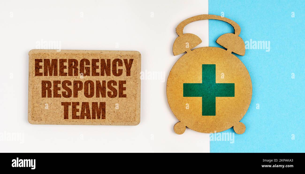 Medicine and health concept. On the white and blue surface are an alarm ...