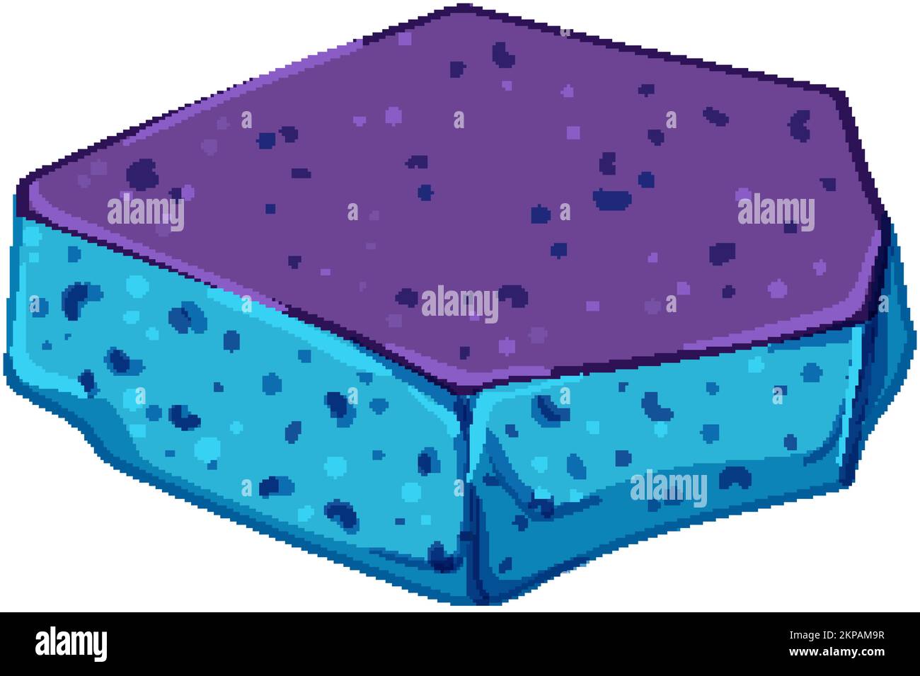 soap sponge kitchen cartoon vector illustration Stock Vector Image ...