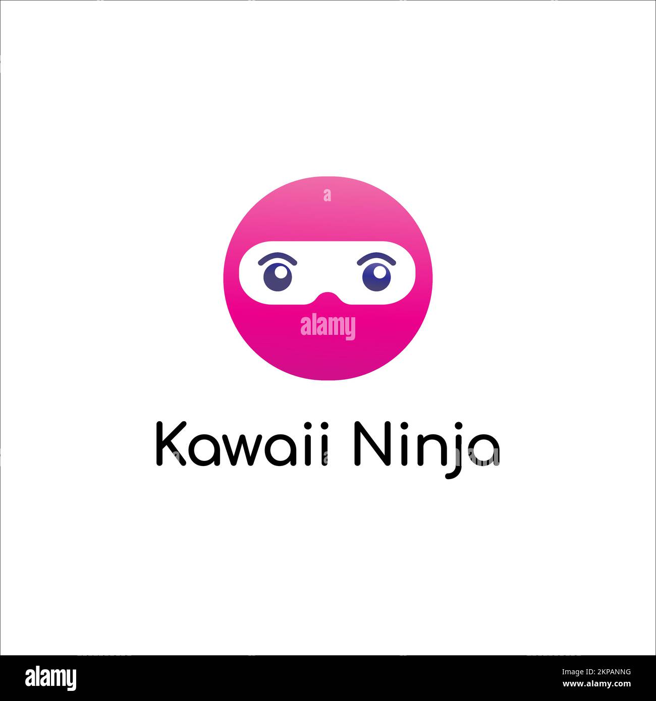 Cute Pink Cartoon Ninjas