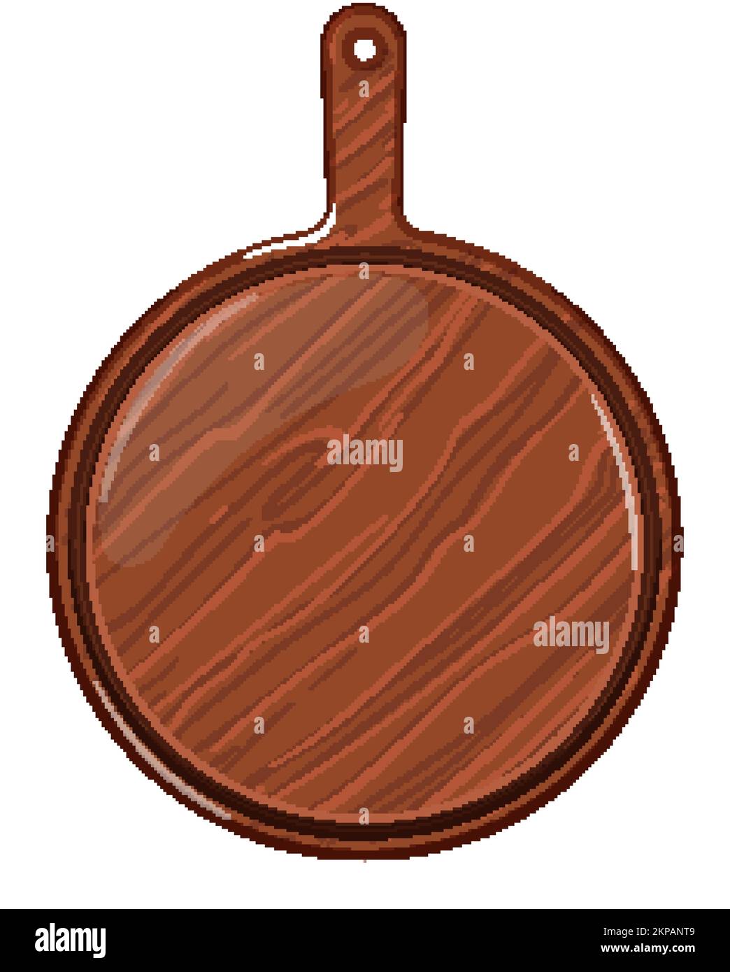 kitchen wooden pizza board cartoon vector illustration Stock Vector ...