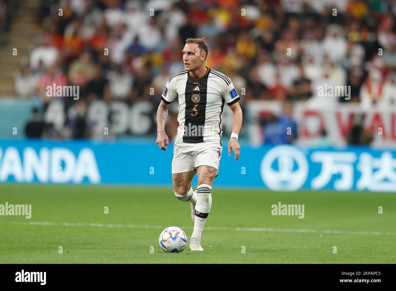 Al Khor, Qatar. 27th Nov, 2022. David Raum (GER) Football/Soccer : FIFA ...