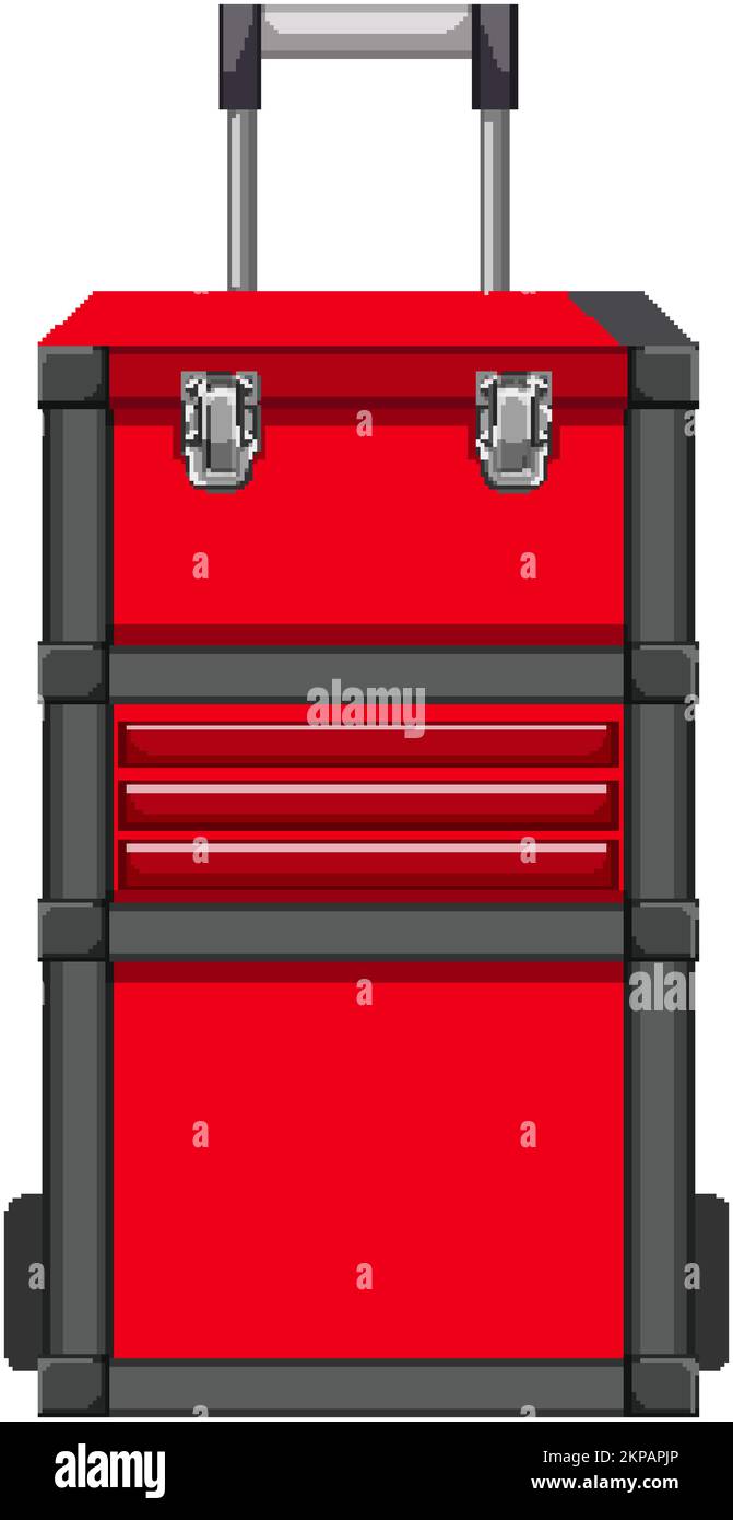 toolkit toolbox repair cartoon vector illustration Stock Vector Image ...