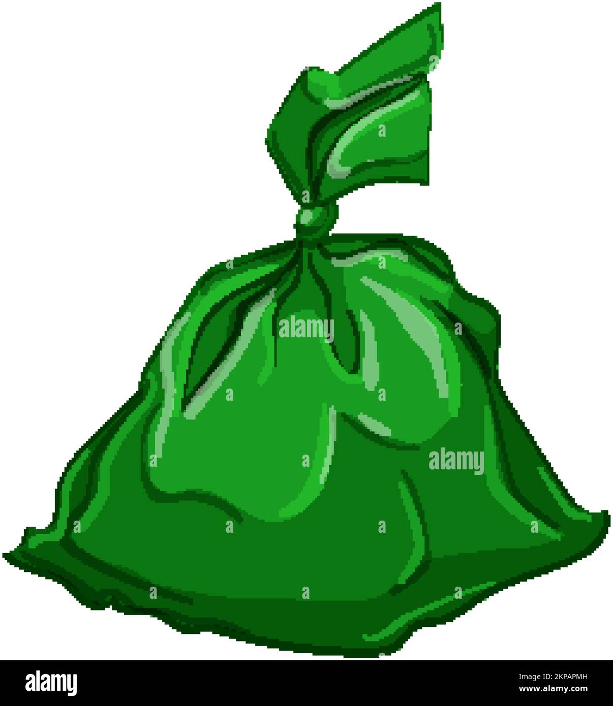 waste trash bag cartoon vector illustration Stock Vector Image & Art ...