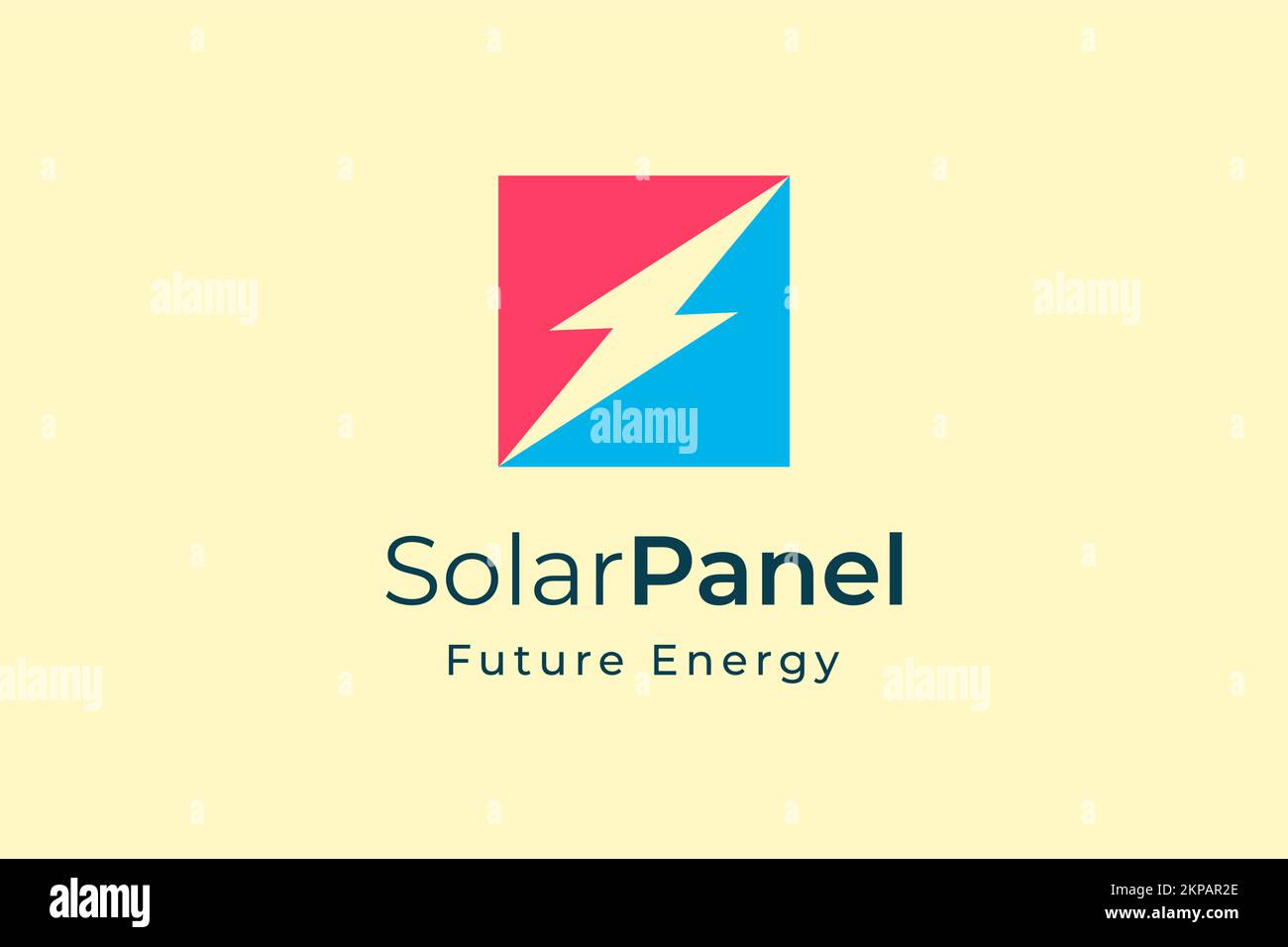 Solar panel energy logo with simple and modern shape for electricity ...