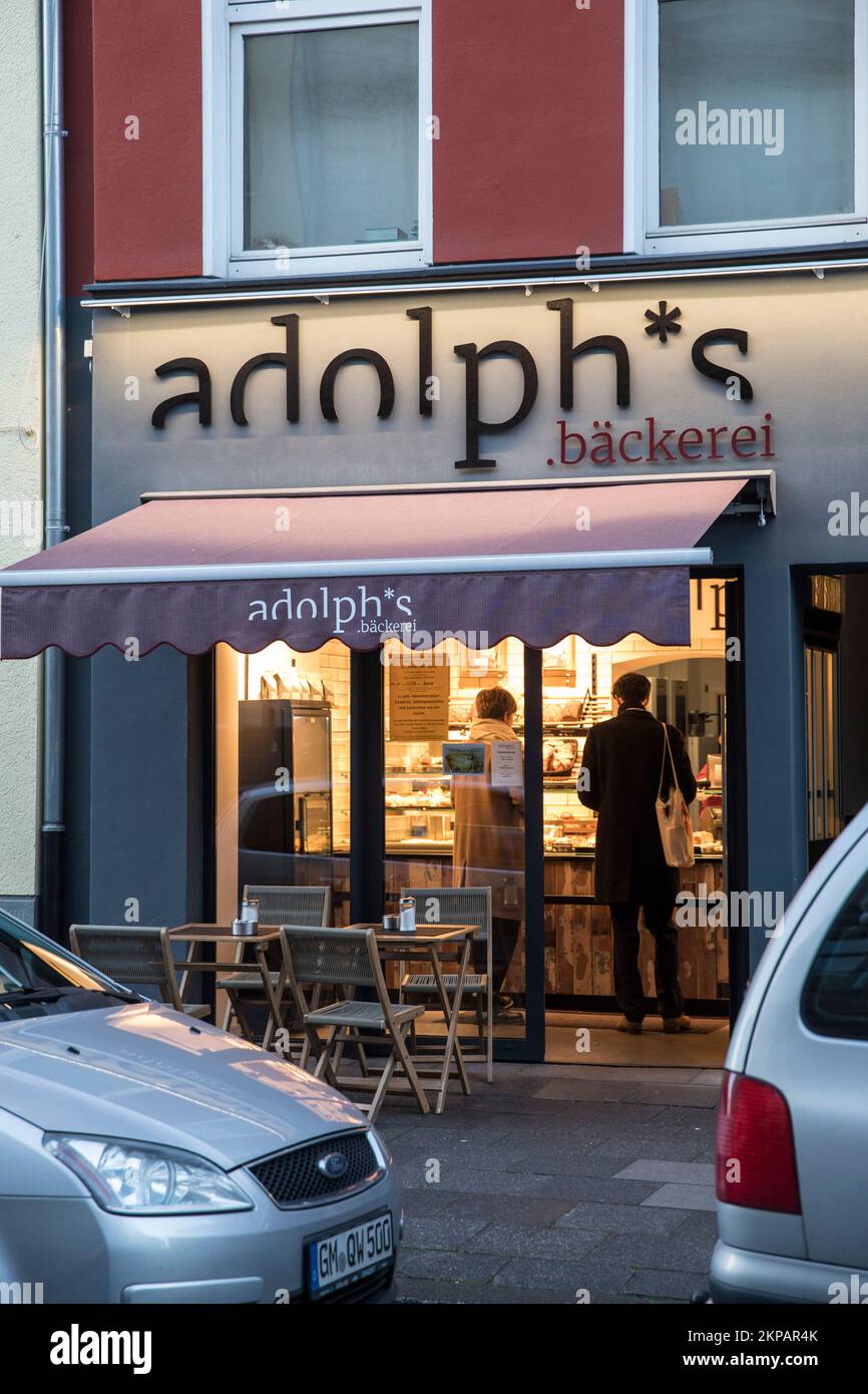 the bakery Adolph's on Machabaeer street, Cologne, Germany. Baeckerei ...