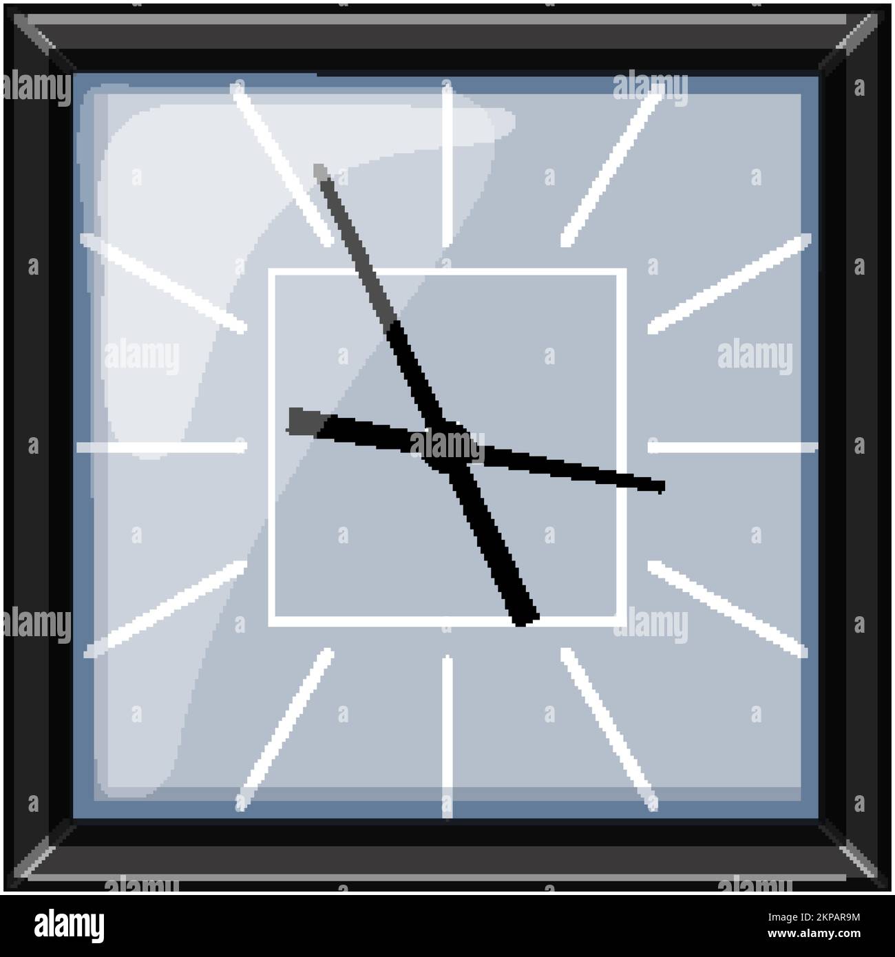hour wall clock cartoon vector illustration Stock Vector Image & Art ...