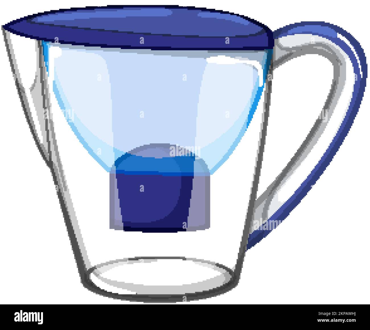 drink water pitcher cartoon vector illustration Stock Vector Image ...