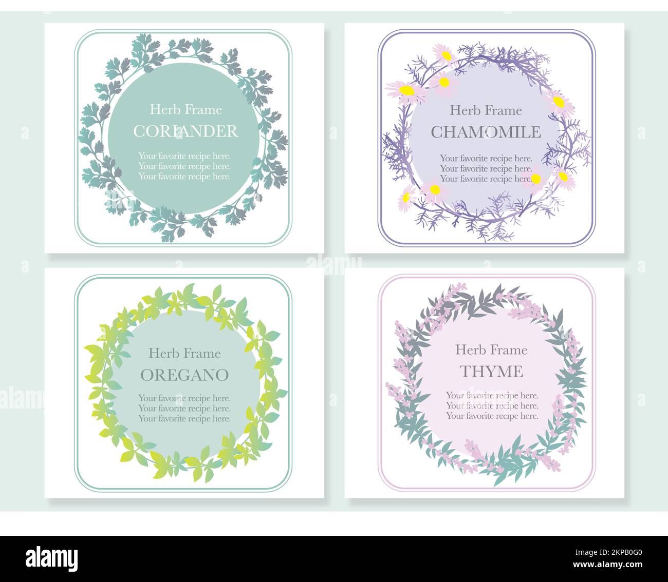 Vector fresh thyme herbs Stock Vector Images - Alamy