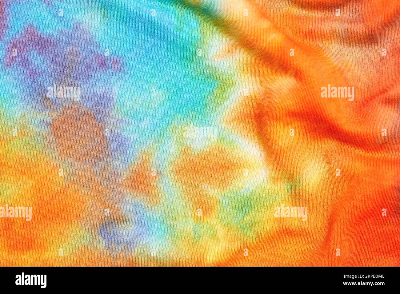 Abstract tie dye multicolor fabric cloth Boho pattern texture Stock ...