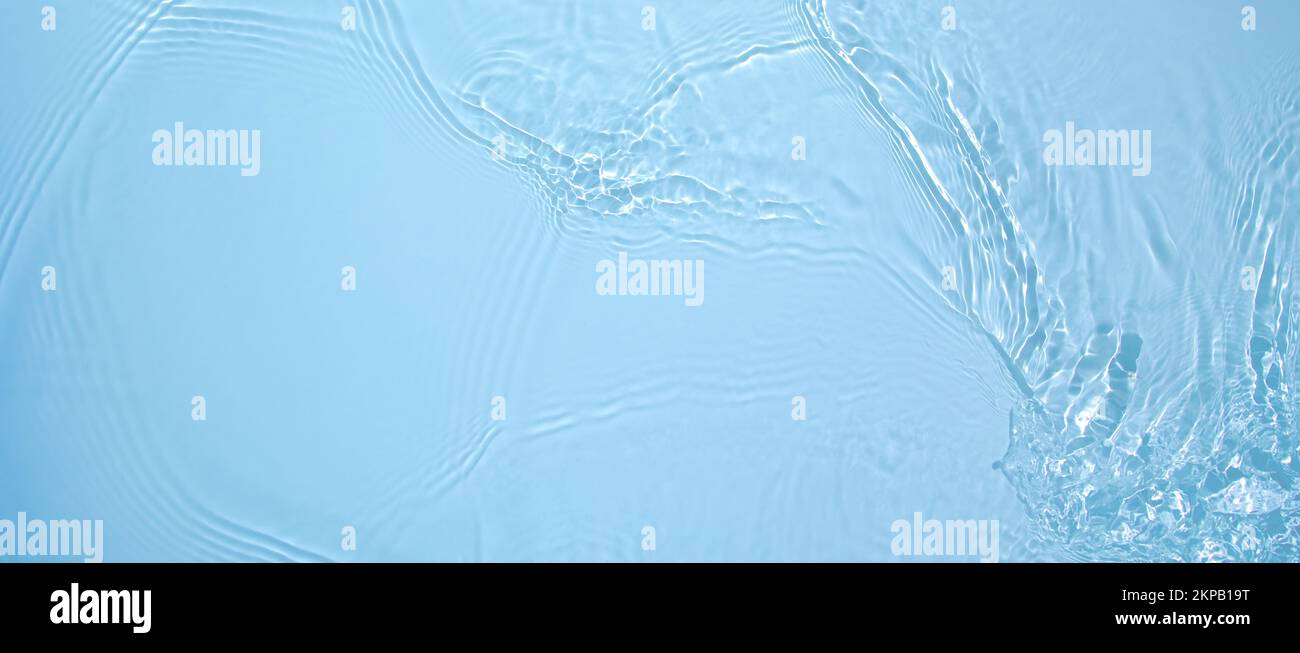 transparent blue clear calm water surface wave texture Stock Photo - Alamy