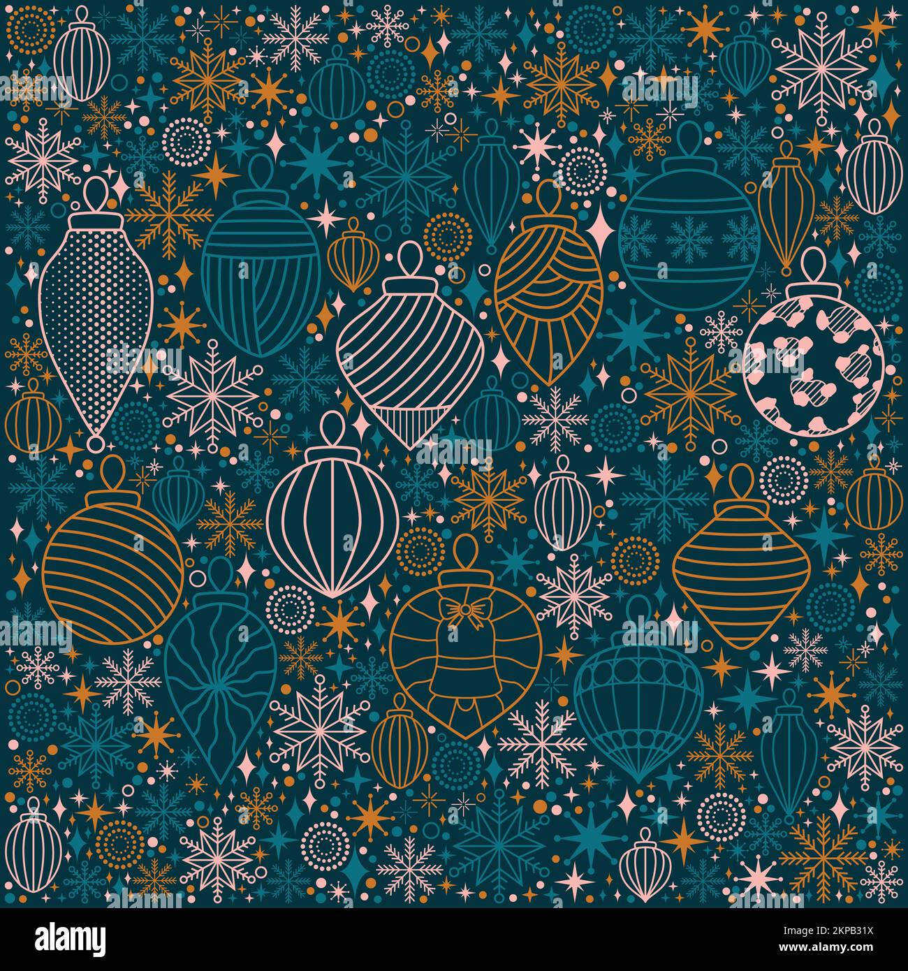 Square christmas poster pink Stock Vector Images - Alamy