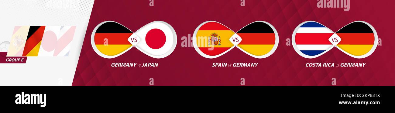 Germany national team matches in group E, football competition 2022 ...