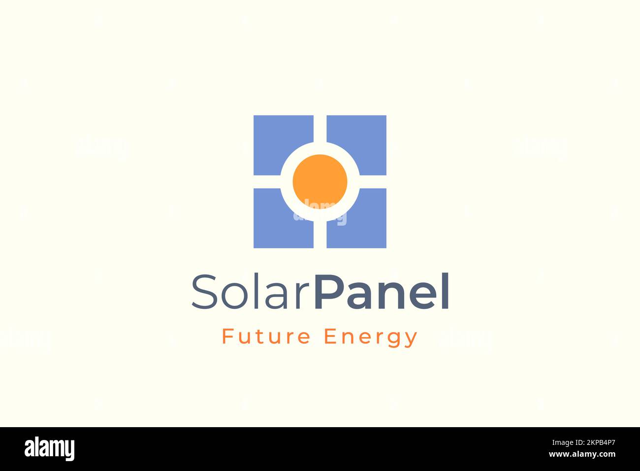 Solar panel energy logo with simple and modern shape for electricity ...