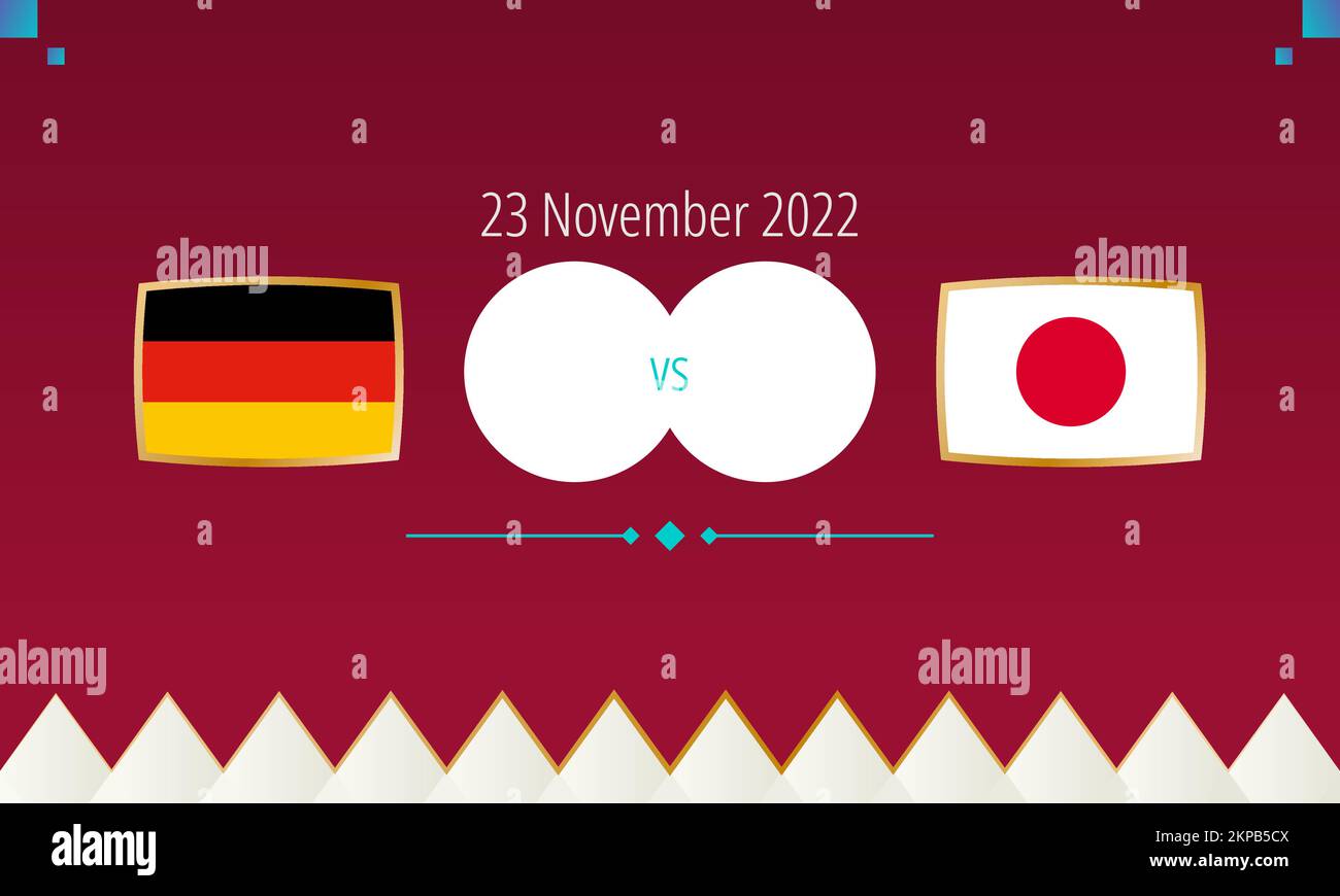 Germany vs Japan football match, international soccer competition 2022 ...
