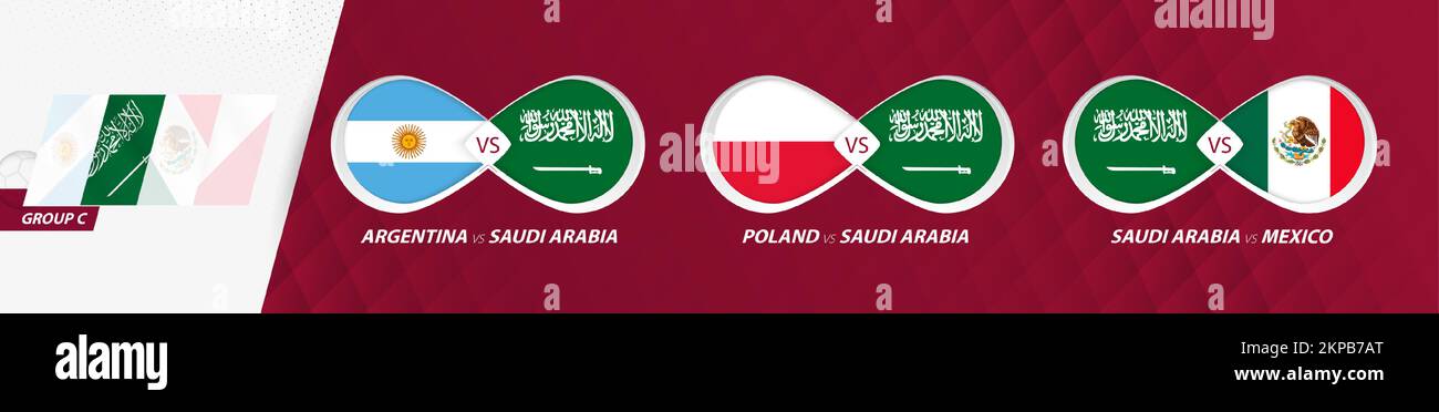 Saudi Arabia national team matches in group C, football competition ...