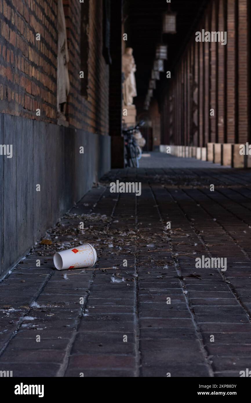 trash at the street Stock Photo - Alamy