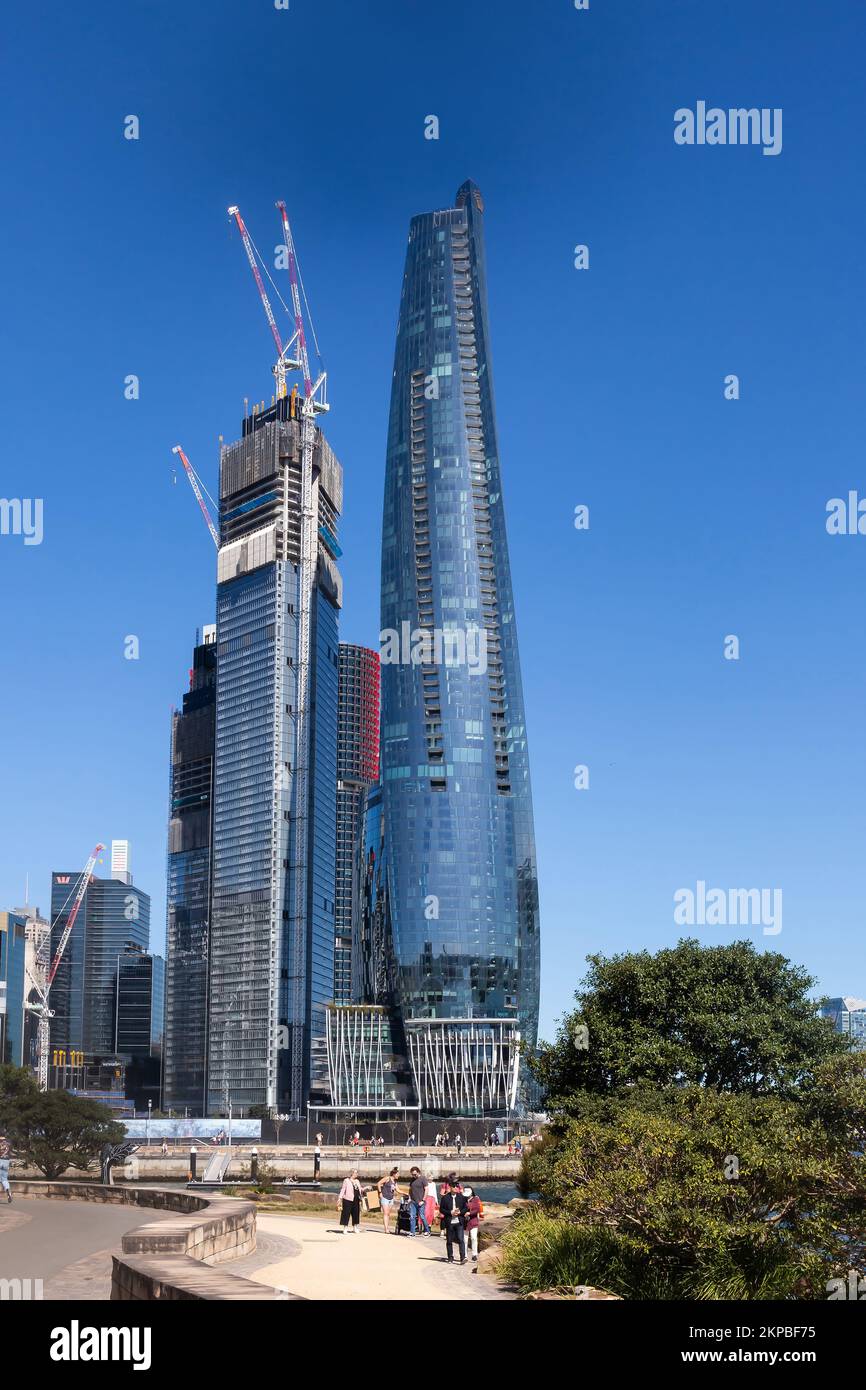Sydney, Australia, 11th October, 2022. General views of the Barangaroo development project and ...