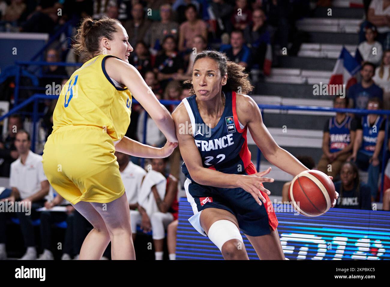 Marieme BADIANE (22) of France during the FIBA Women's EuroBasket 2023 ...