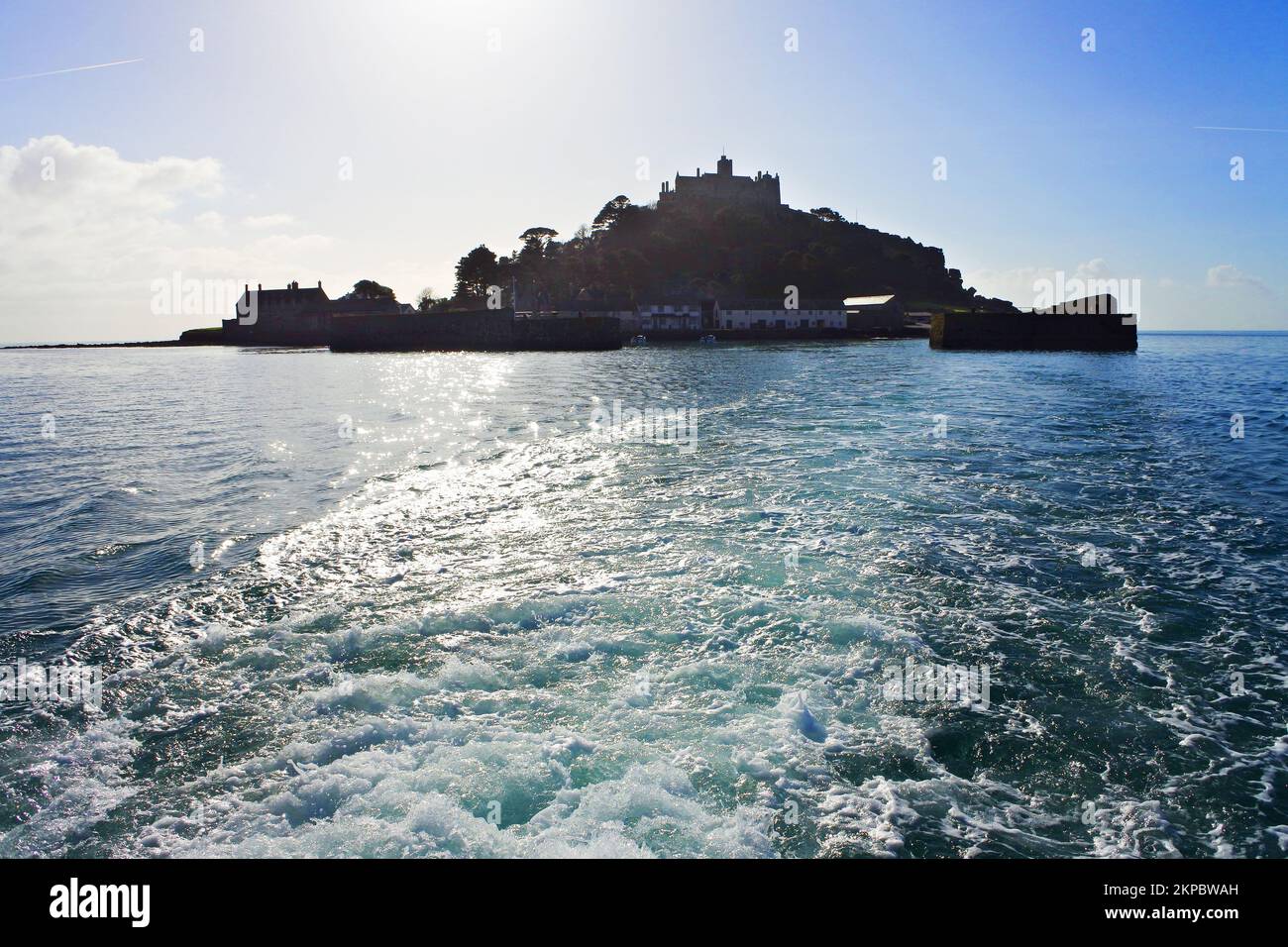 St Michael S Mount At High Tide John Gollop Stock Photo Alamy