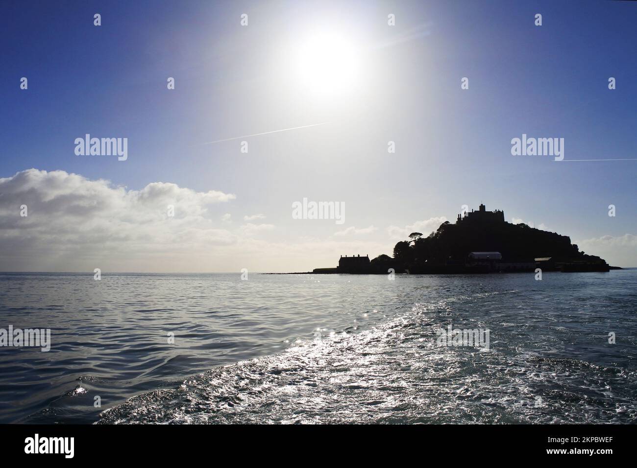 St. Michael's Mount at high tide - John Gollop Stock Photo - Alamy