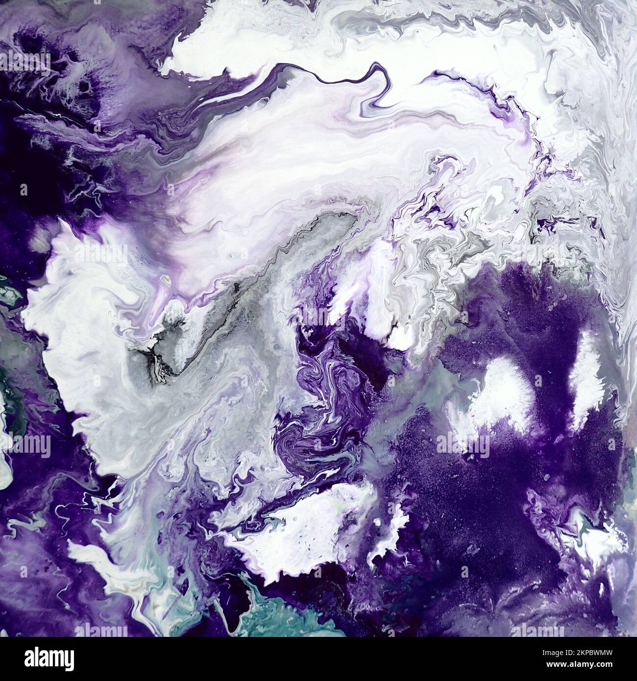 Daily abstract. Blue planet Green planet. Painting by the artist ...