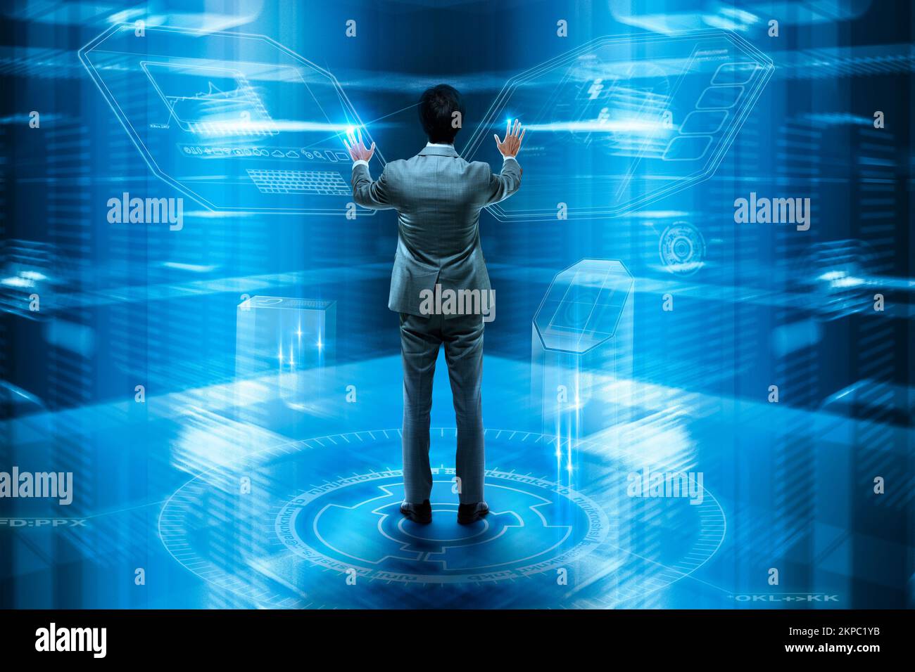Rear view businessman security hi-res stock photography and images - Alamy