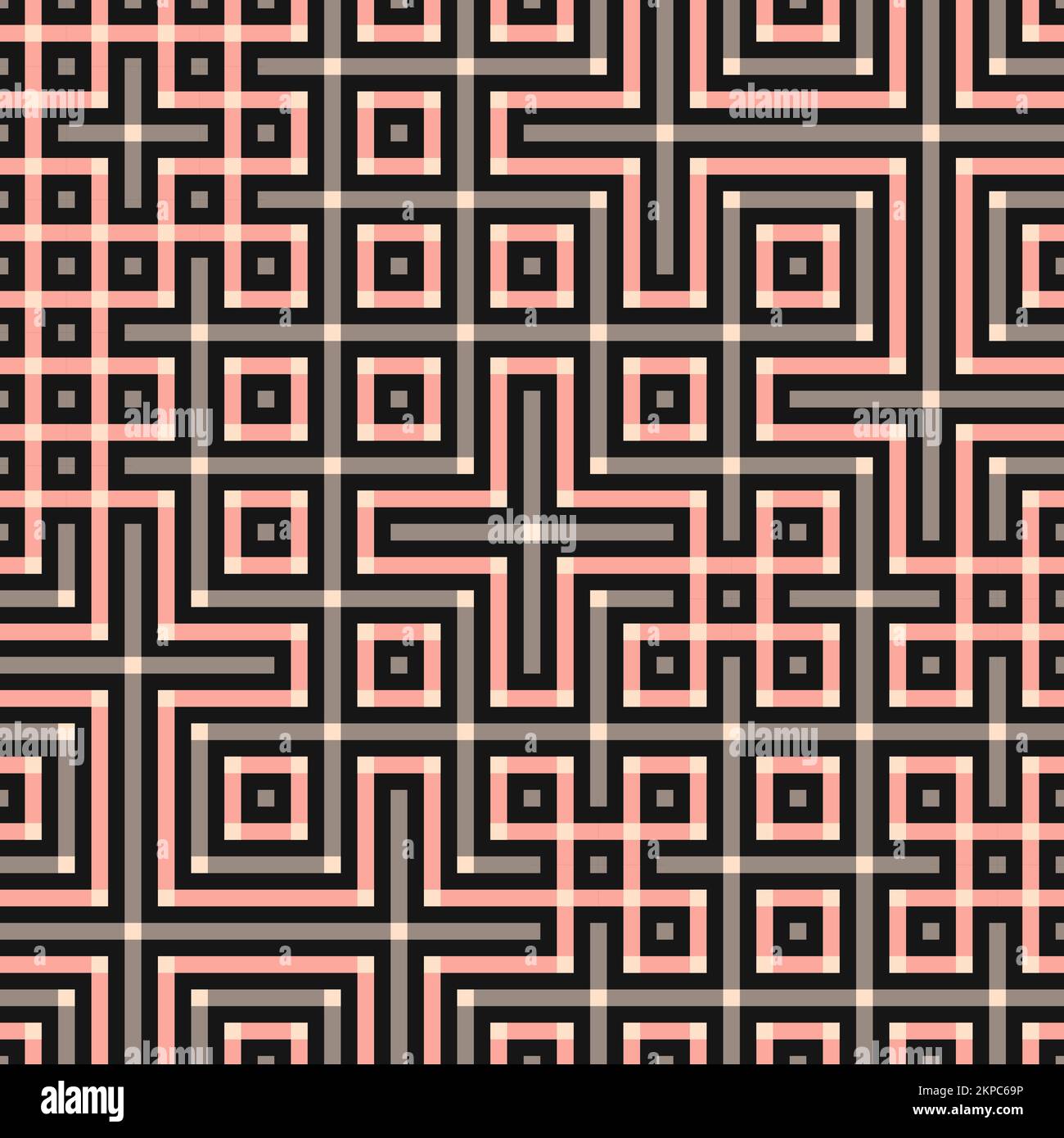 Abstract line maze generative art background art illustration Stock ...
