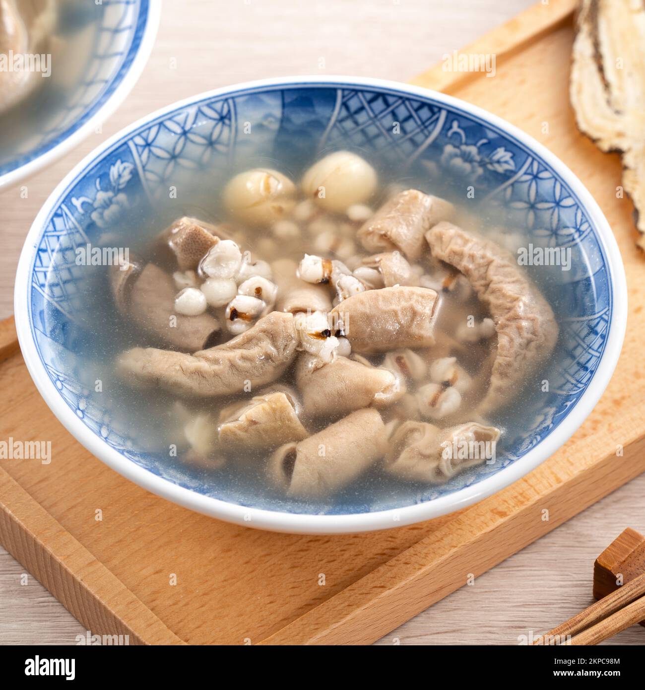 Four Tonics Soup. Delicious homemade Taiwanese traditional Chinese herb ...