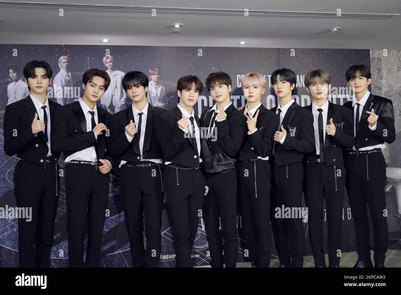 South Korean boy band Cravity accepted the joint interview of Taiwan media in Taiwan, 26 ...