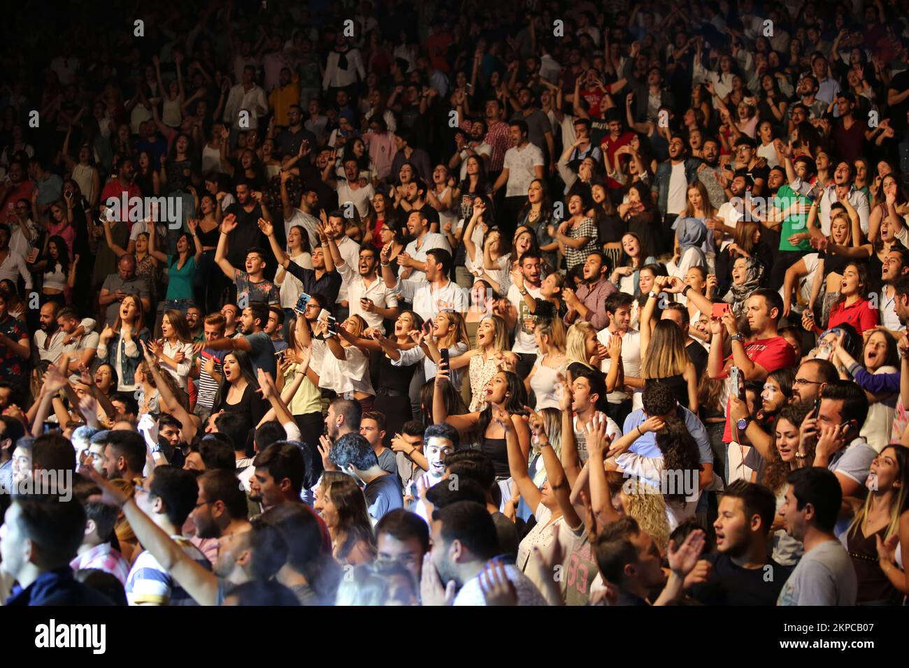 People having fun at the concert Stock Photo - Alamy