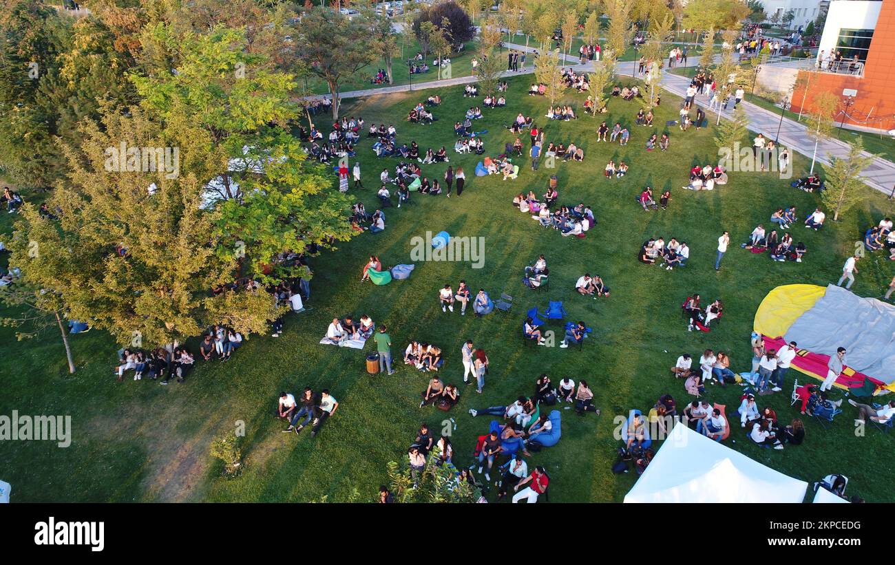 Outdoor concert drone hi-res stock photography and images - Alamy