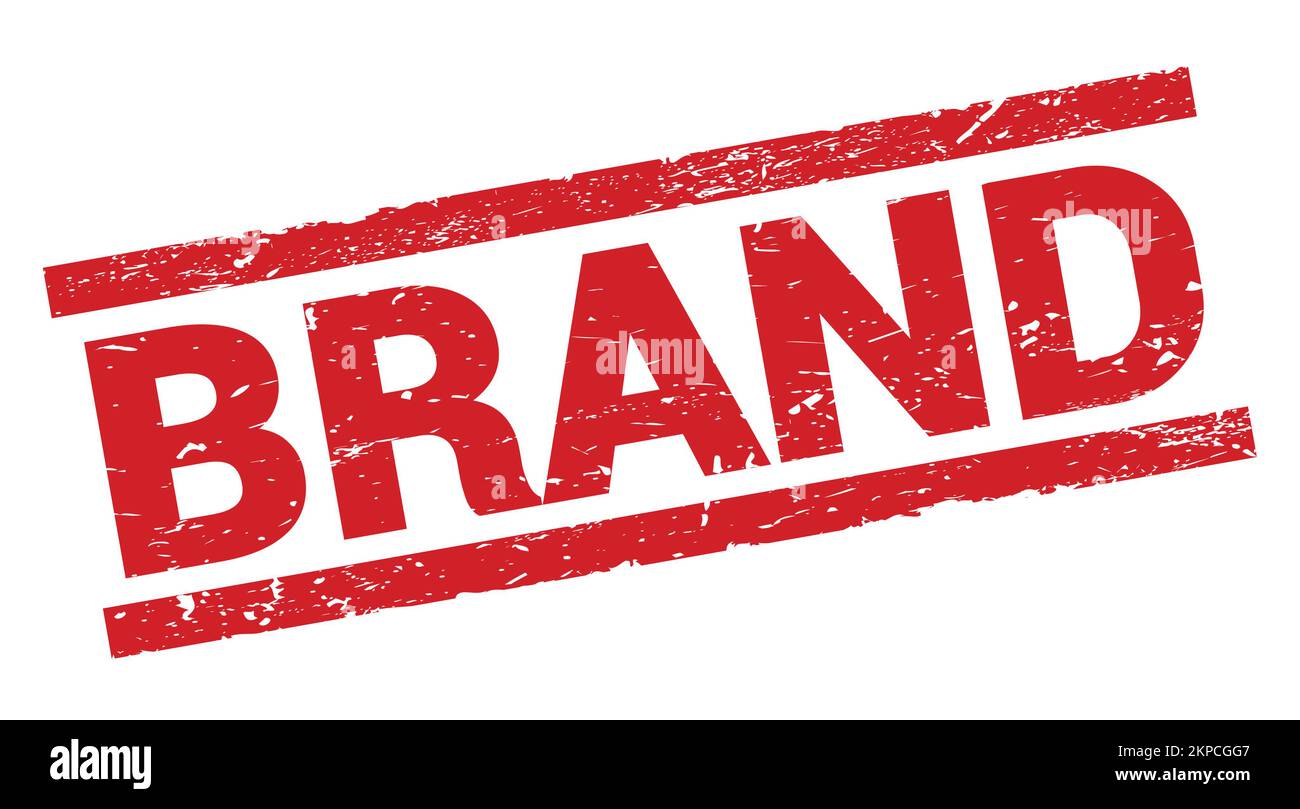 Word brand written on Cut Out Stock Images & Pictures - Alamy