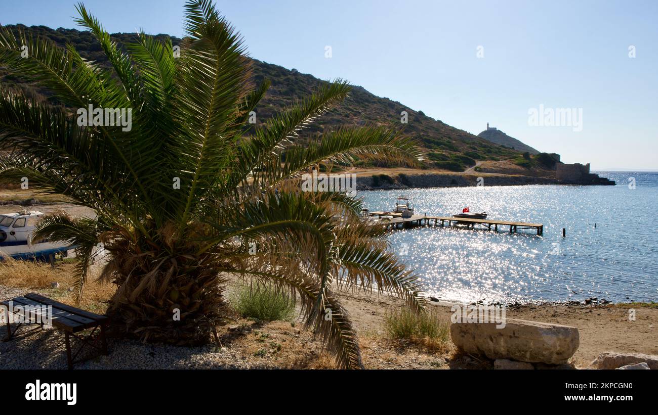 Southwestern tip of Turkey. Sunset from the ancient city of Datca ...