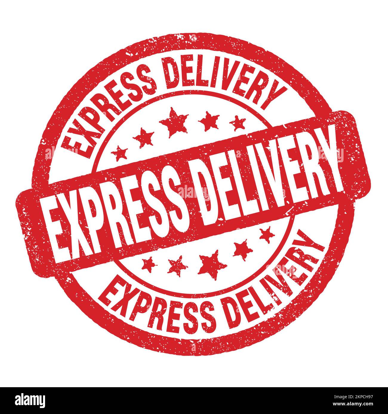 EXPRESS DELIVERY text written on red grungy stamp sign Stock Photo - Alamy