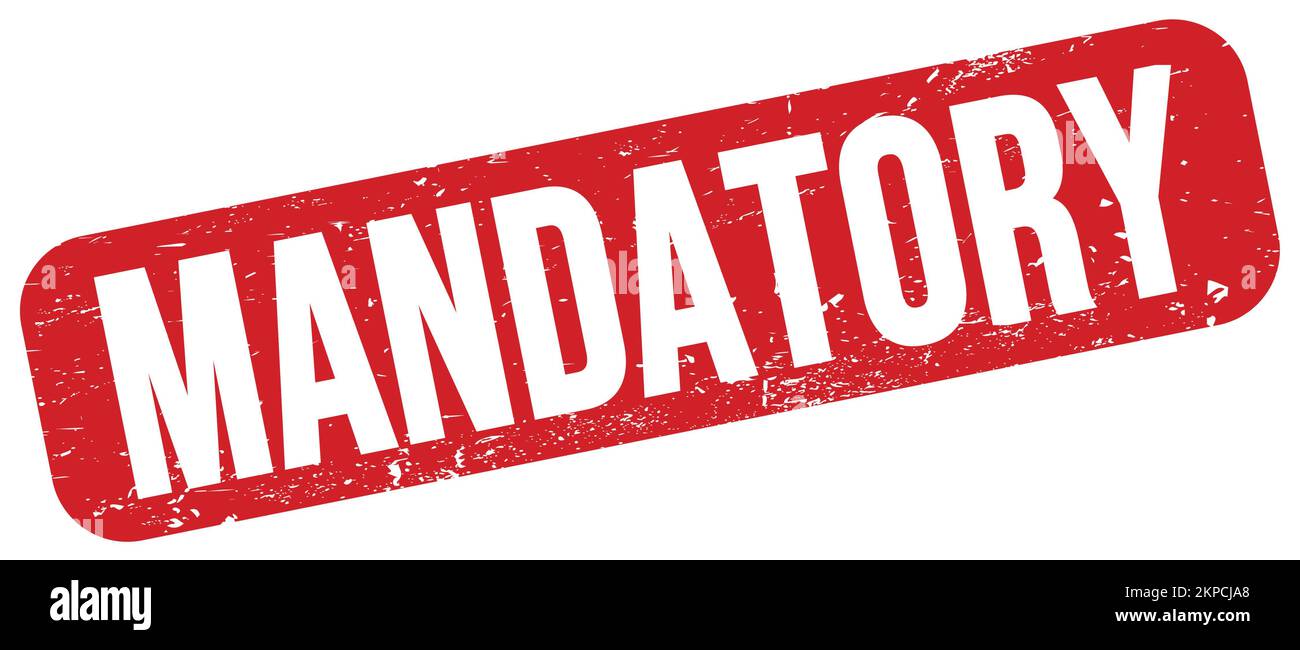 Mandatory stamp Cut Out Stock Images & Pictures - Alamy