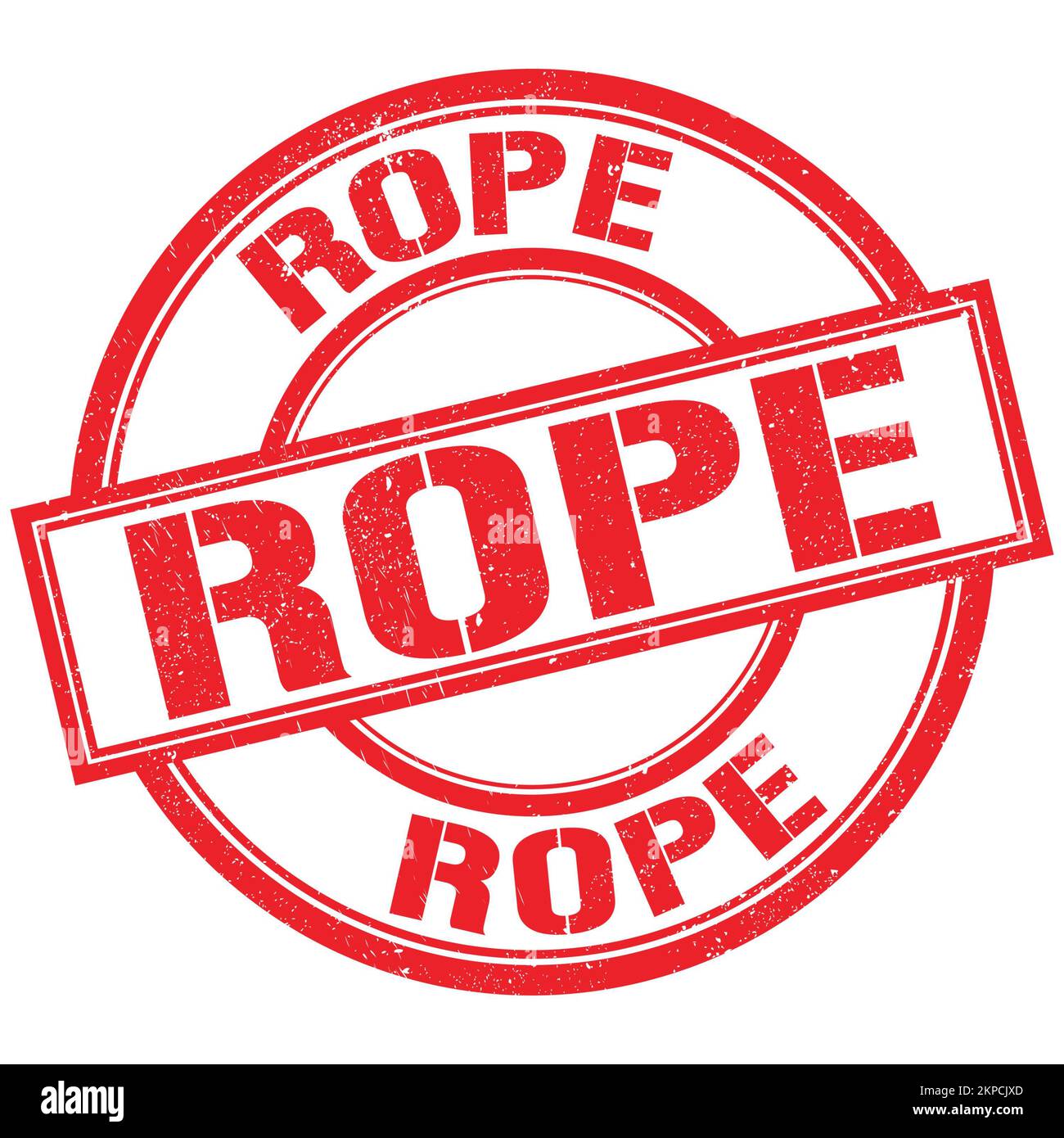 ROPE text written on red round stamp sign Stock Photo - Alamy
