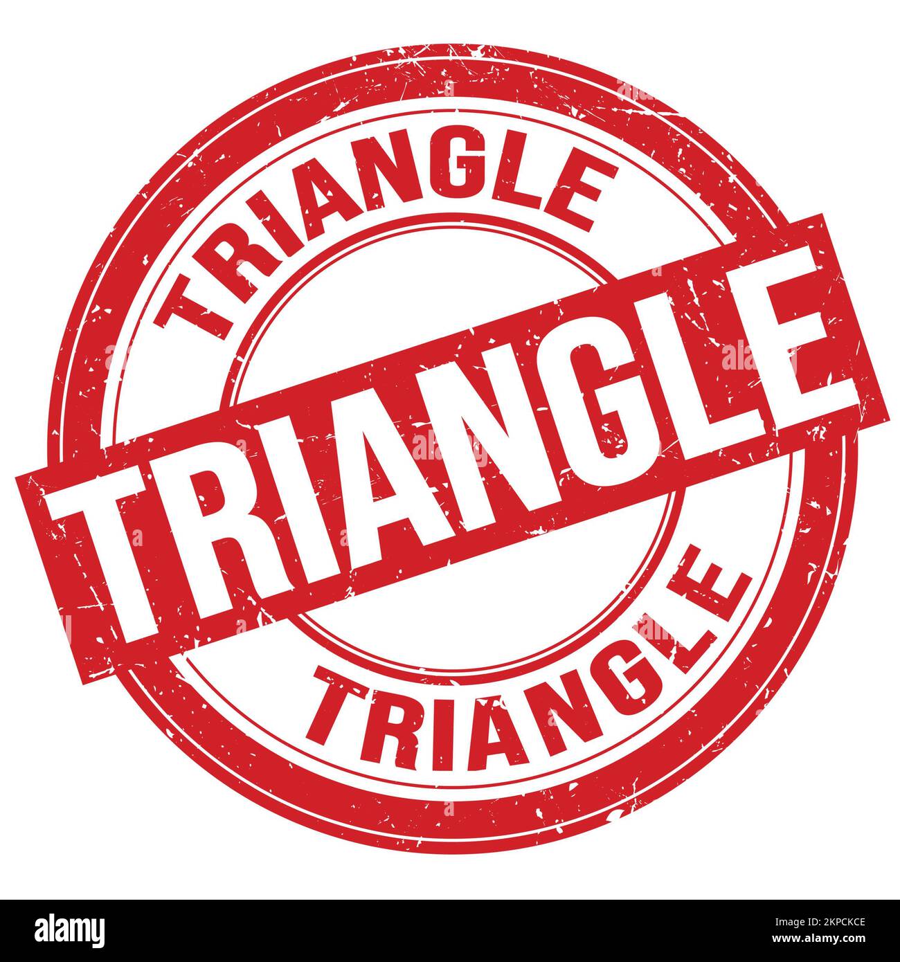 TRIANGLE text written on red round grungy stamp sign Stock Photo - Alamy