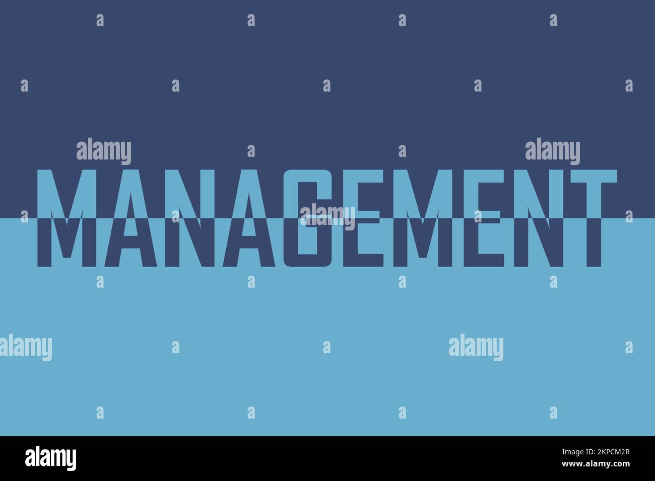 Management, icon. Logo. Colorful typography banner with single word ...