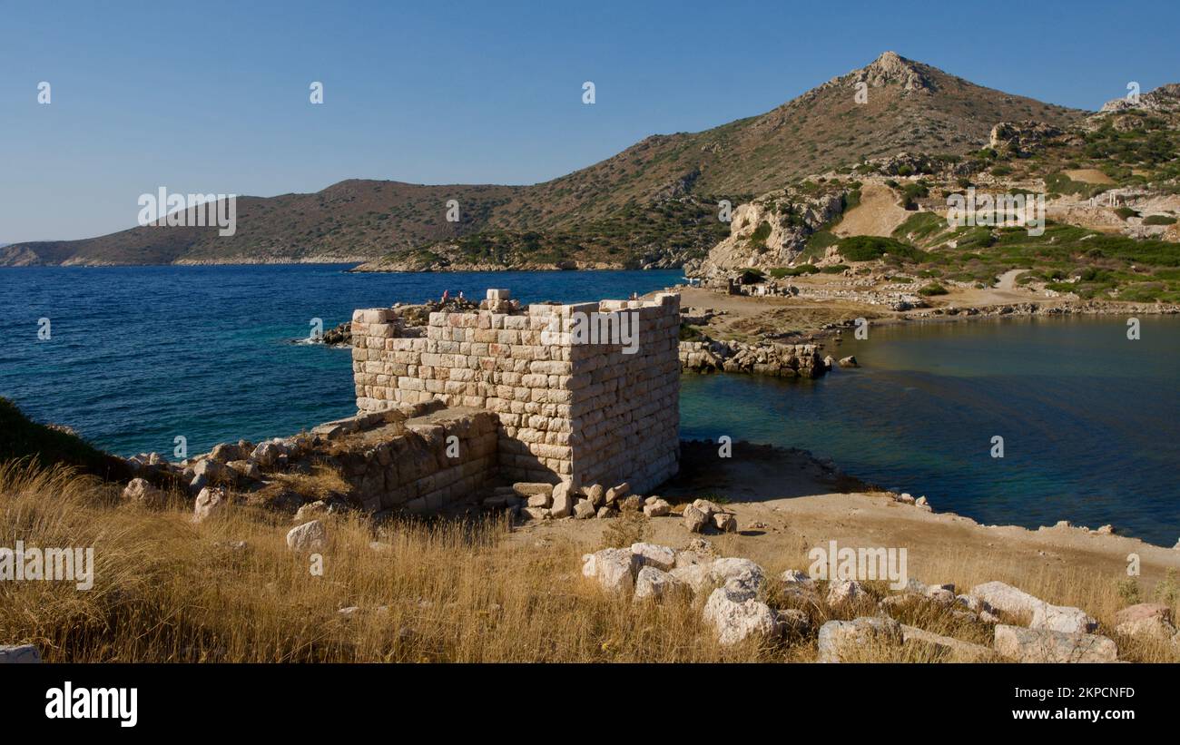 Southwestern tip of Turkey. Sunset from the ancient city of Datca ...